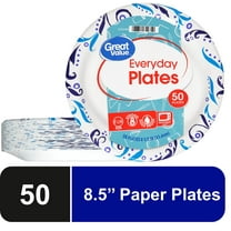 Hefty Deluxe Extra Strong & Deep Foam Plates, Round, White, 10.25 Inch ...