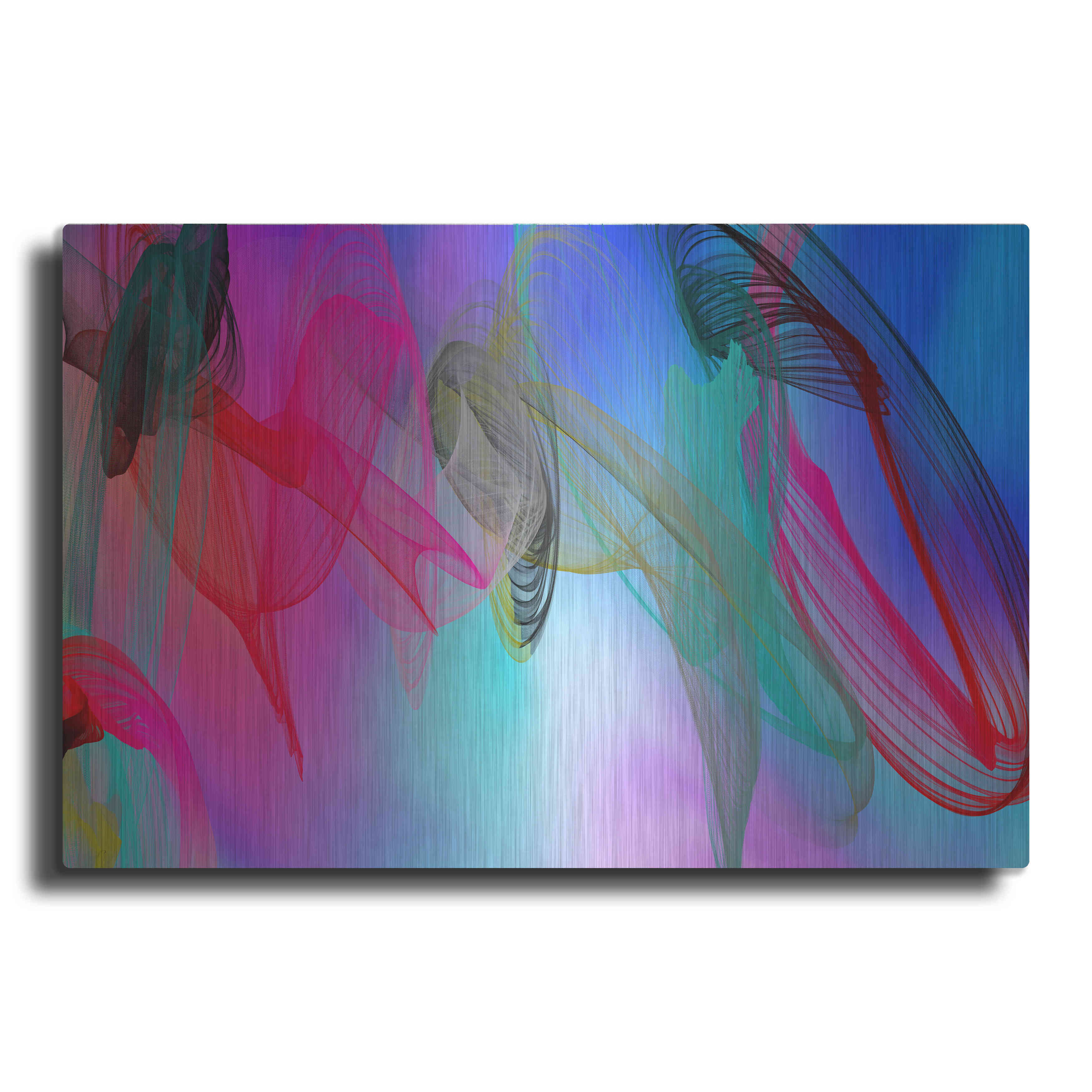 Luxe Metal Art 'Color In The Lines 7' by Irena Orlov Metal Wall Art, 16 ...