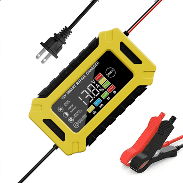 EverStart 3A Portable Smart Battery Charger and Maintainer with Digital ...