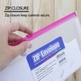 BAZIC Plastic Envelope Poly Envelopes, Letter Size Clear Folder Zip ...