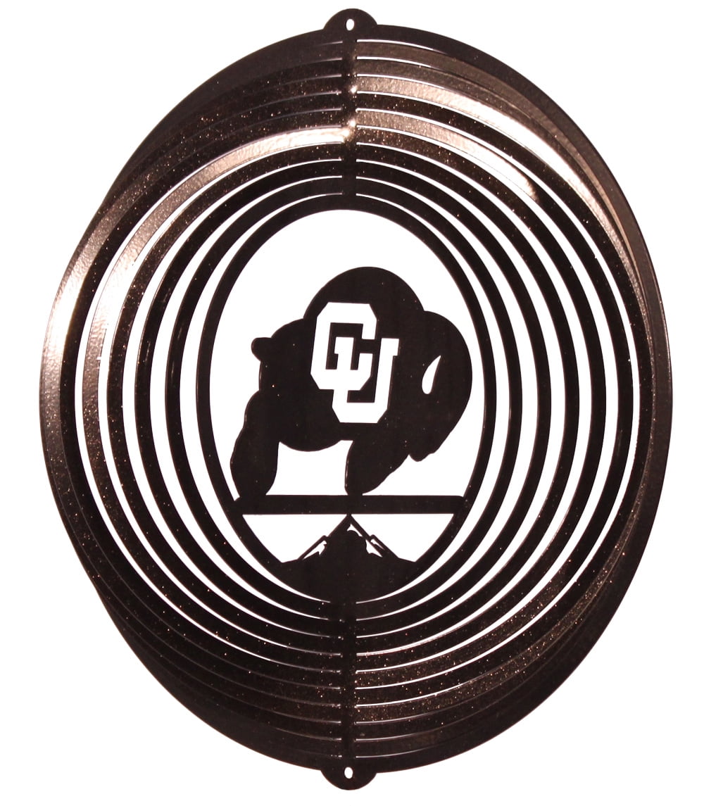 SWEN Products COLORADO BUFFALOES CU Circle Swirly Metal Wind Spinner ...