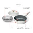 Beautiful All-in-One 4 QT Hero Pan with Steam Insert, 3 Pc Set, White ...