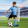 Boys Outfit Gradient Crew Neck Short Sleeve T Shirt Soccer 2 Piece ...