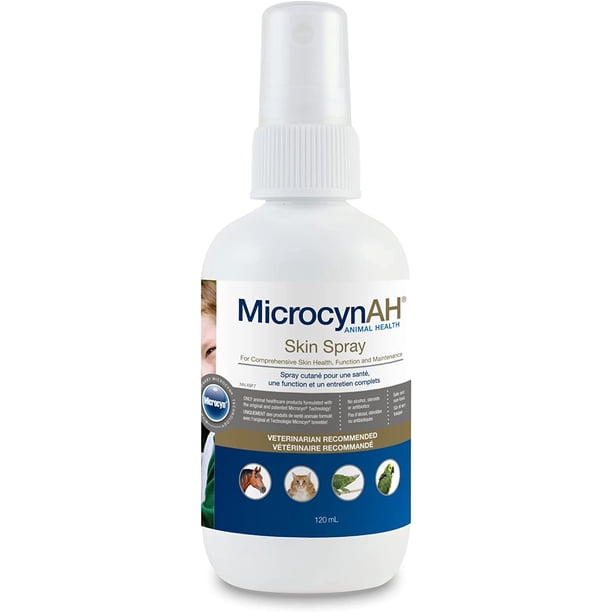 MicrocynAH Itchy Skin Relief for Dogs Cats and Pets - 120ml - Use as ...