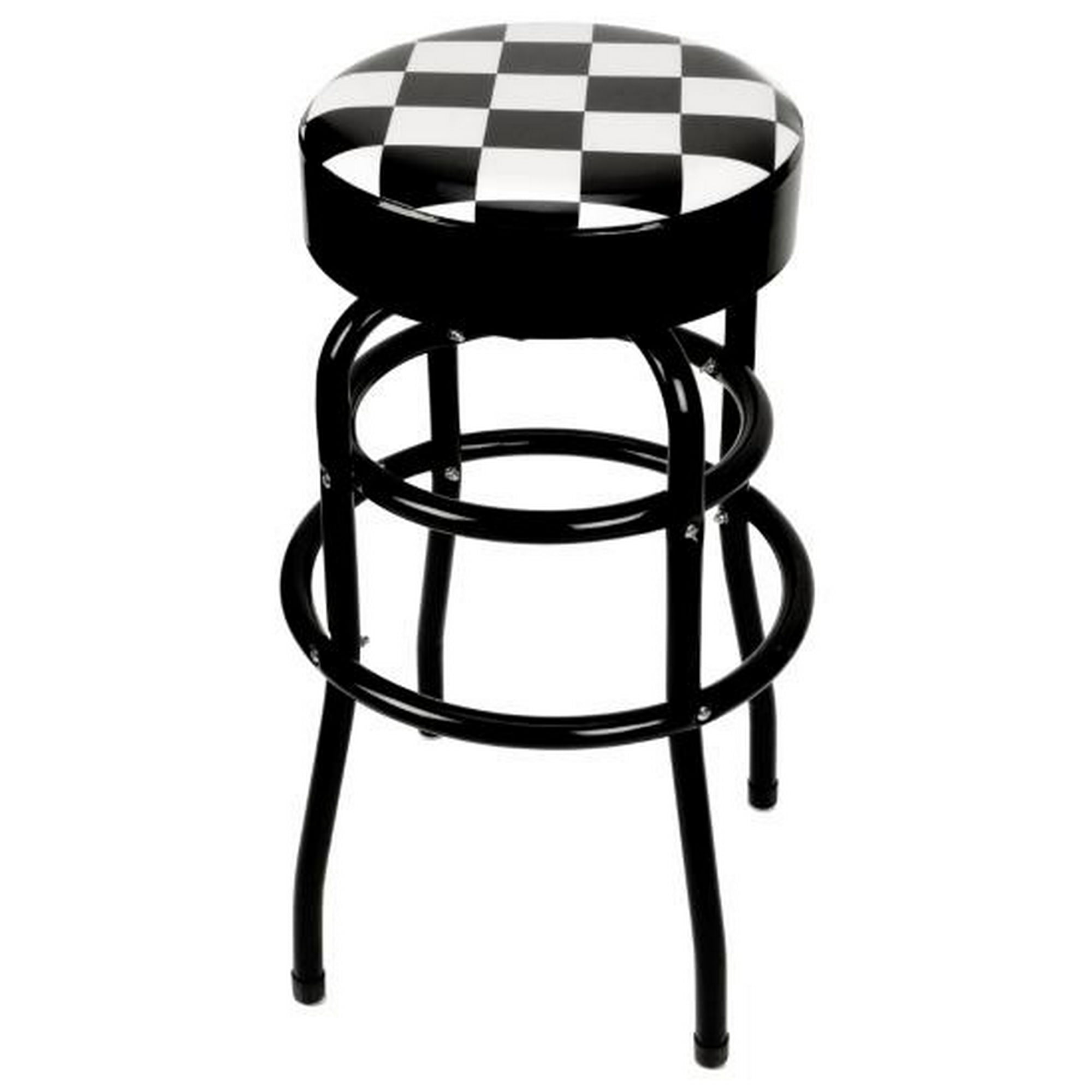 Click here for Performance Tool Stool W85023 Round Checkered Viny... prices