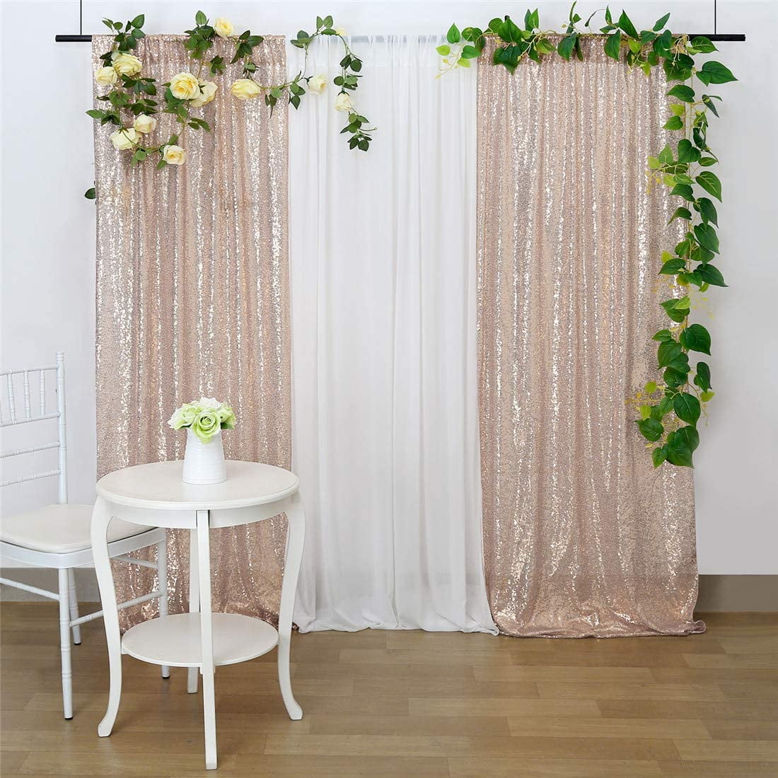 SoarDream Sequin Backdrop Curtain 2 Panels 2ft x 8ft Spring Backdrop ...