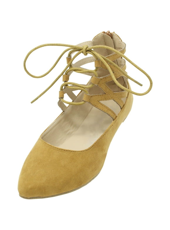 Women's Tan Flats