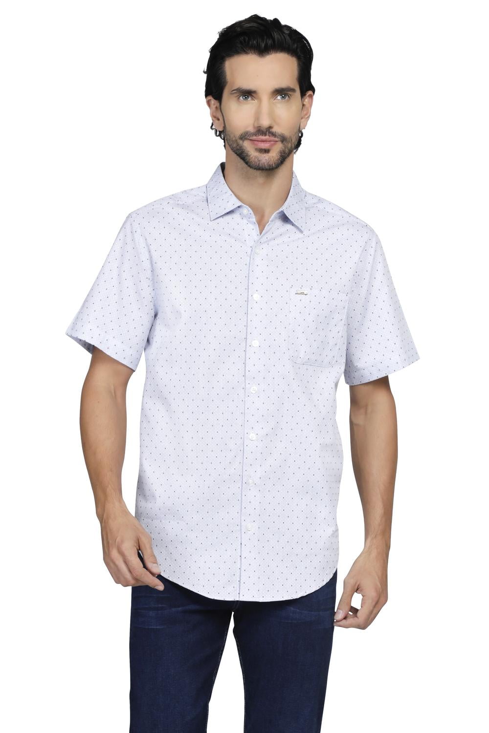 Camisa Slim Fit Lee Hombre Manga Corta 9M17 azul XG | Bodega Aurrera en ...