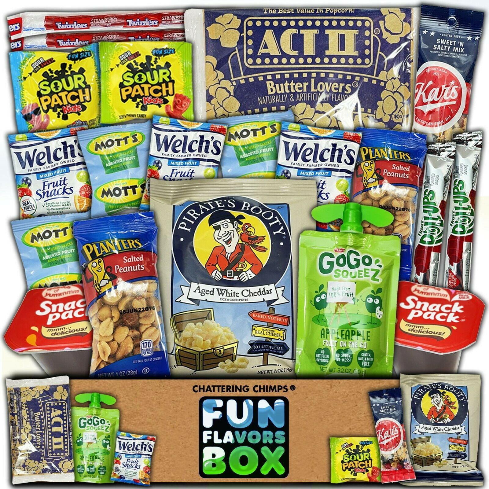 Fun Flavors Box Gluten Free Snacks Care Package - 20 Snacks Variety ...