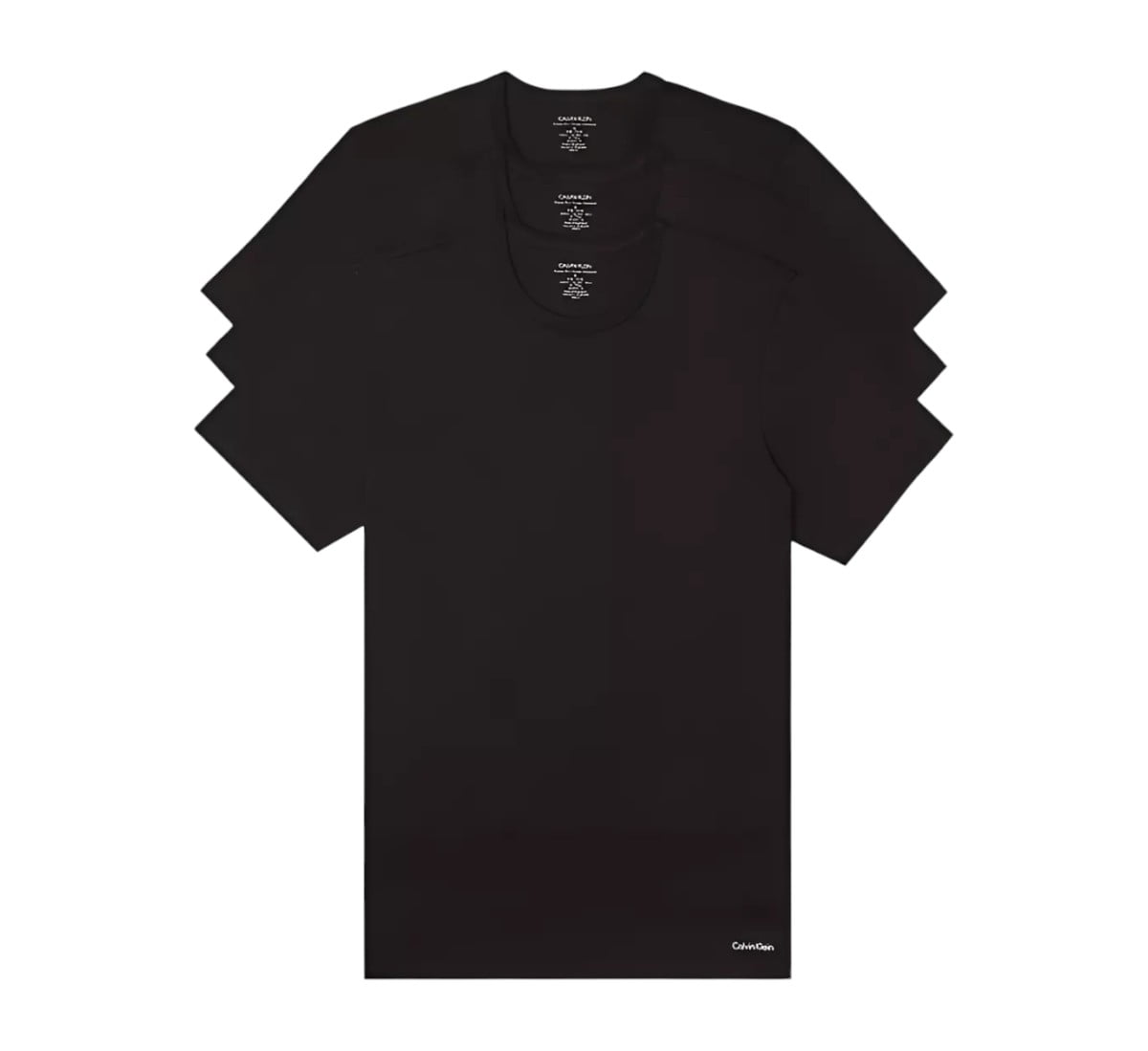 Paquete de 3 Playeras Interiores Calvin Klein Slim Fit Cuello R De ...