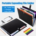 7-Pocket Expanding File Folder – 2 Pack, Durable Accordion Organizer ...