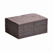 Pig Sorbent Pad, 17 gal, 15 in x 20 in, Universal, Gray, Polypropylene ...