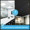 12-Pack Drop Ceiling Tiles 2ft x 2ft in Black, PVC Ceiling Tiles 24 x ...