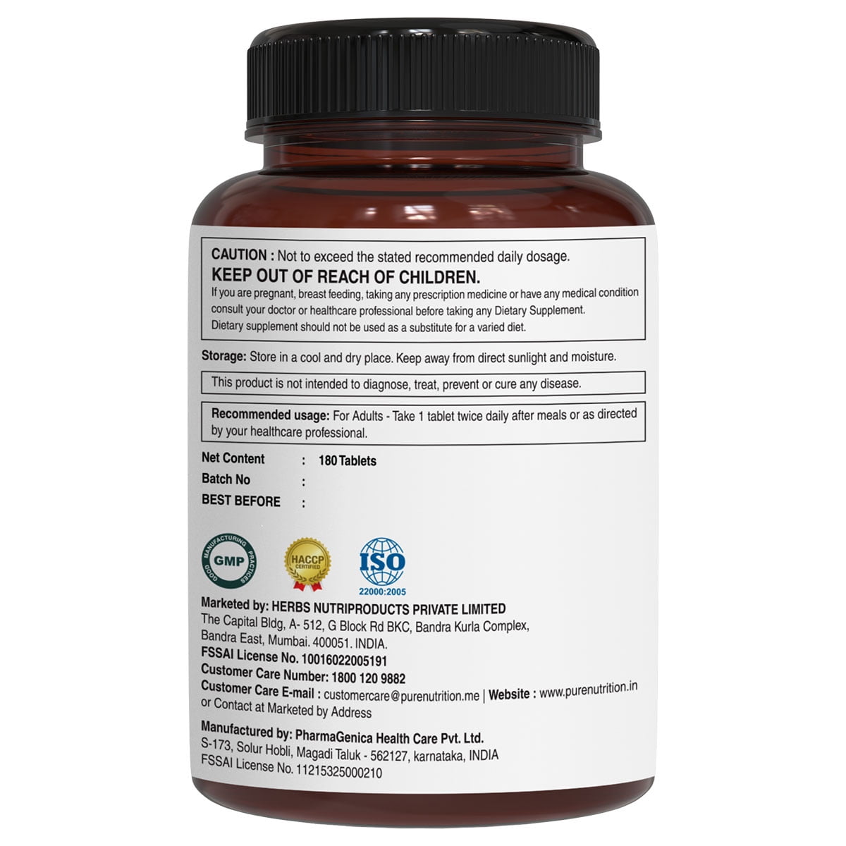 Highly Absorbable Calcium Supplement - Pure Nutrition Ultra Calcium ...