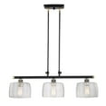 Vanity Art Modern 3-Lights Kitchen Island Drum Pendant Lighting in ...