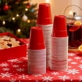 Disposable Plastic Party Cups, Red, 12oz, 100 Count, Party Cups for ...