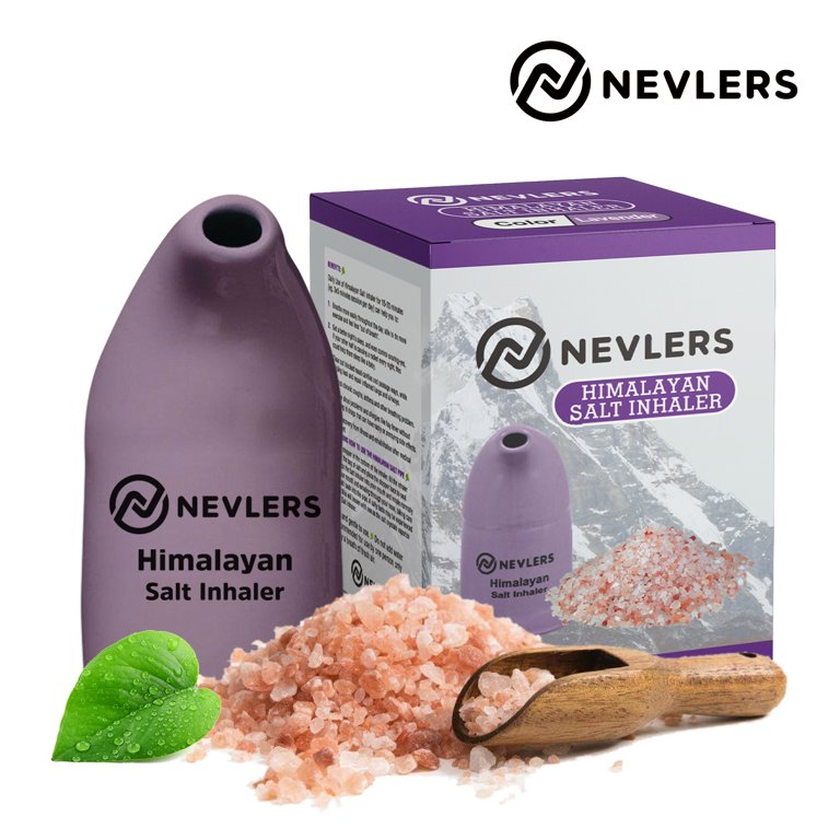 Nevlers Ceramic Himalayan Salt Inhaler With All Natural Best Asthma