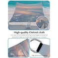 Beach Scenery Sun Shade Sail 6.5' x 10', Dreamy Glitter Sand Sunset ...
