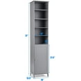 GLACER 72” Tall Storage Cabinet, Bathroom Floor Cabinet with Adjustable ...