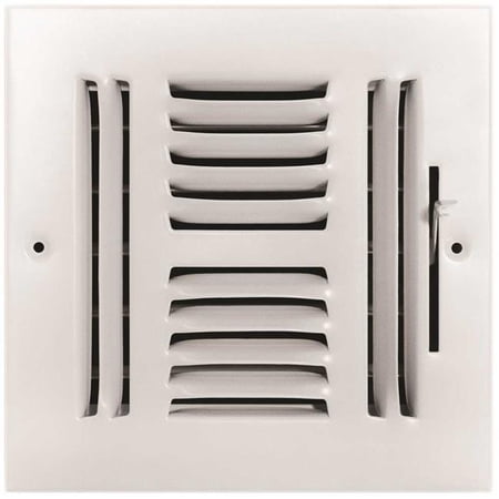 Truaire 104M 12X12 Truaire 4-Way Steel Wall / Ceiling Register 12 In. X ...