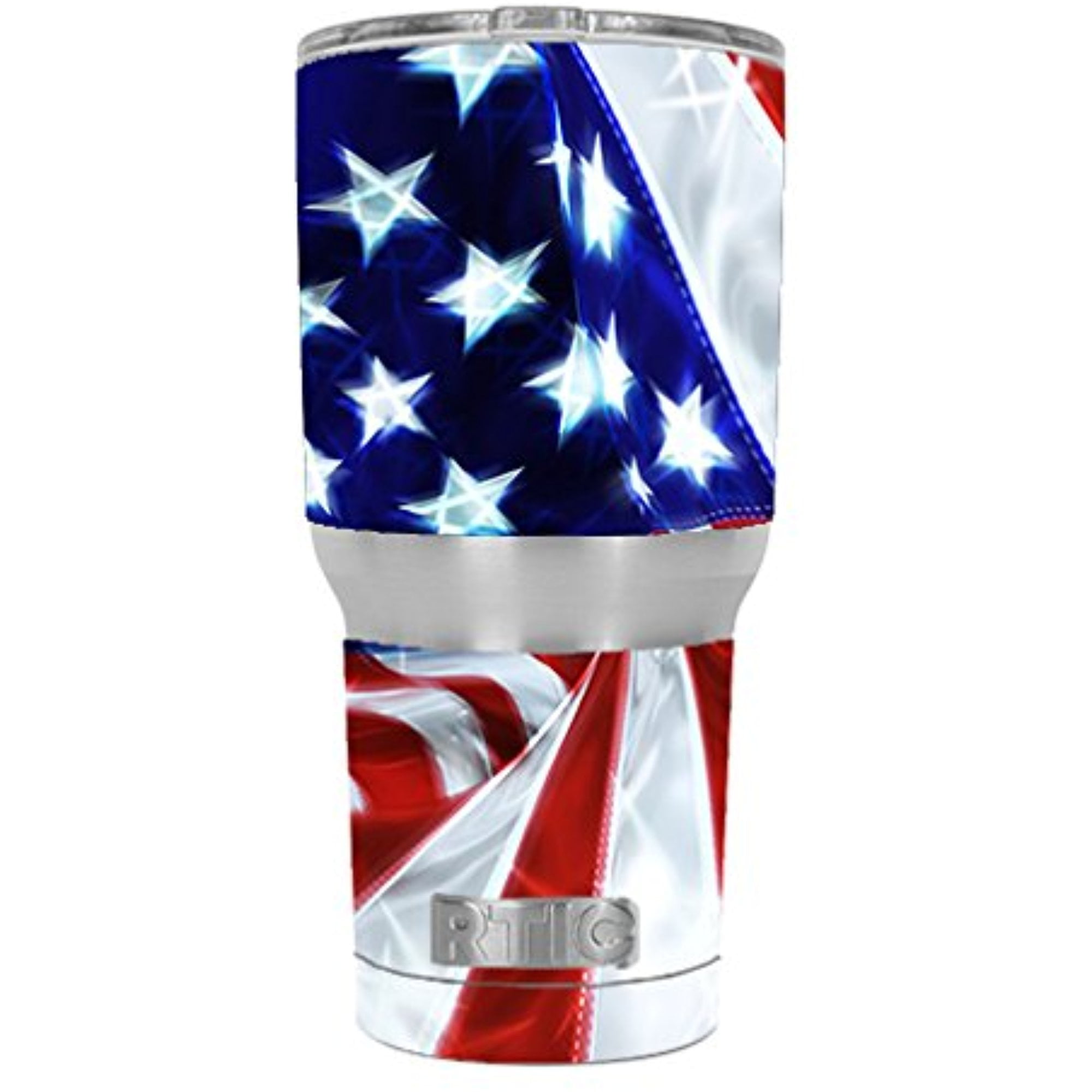 Skin Decal Vinyl Wrap for RTIC 20 oz Tumbler Cup (6-piece kit) stickers ...