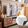 Abstract Rustic Wooden TV Dust Cover 24 Inch, Ombre Pink Gray White ...