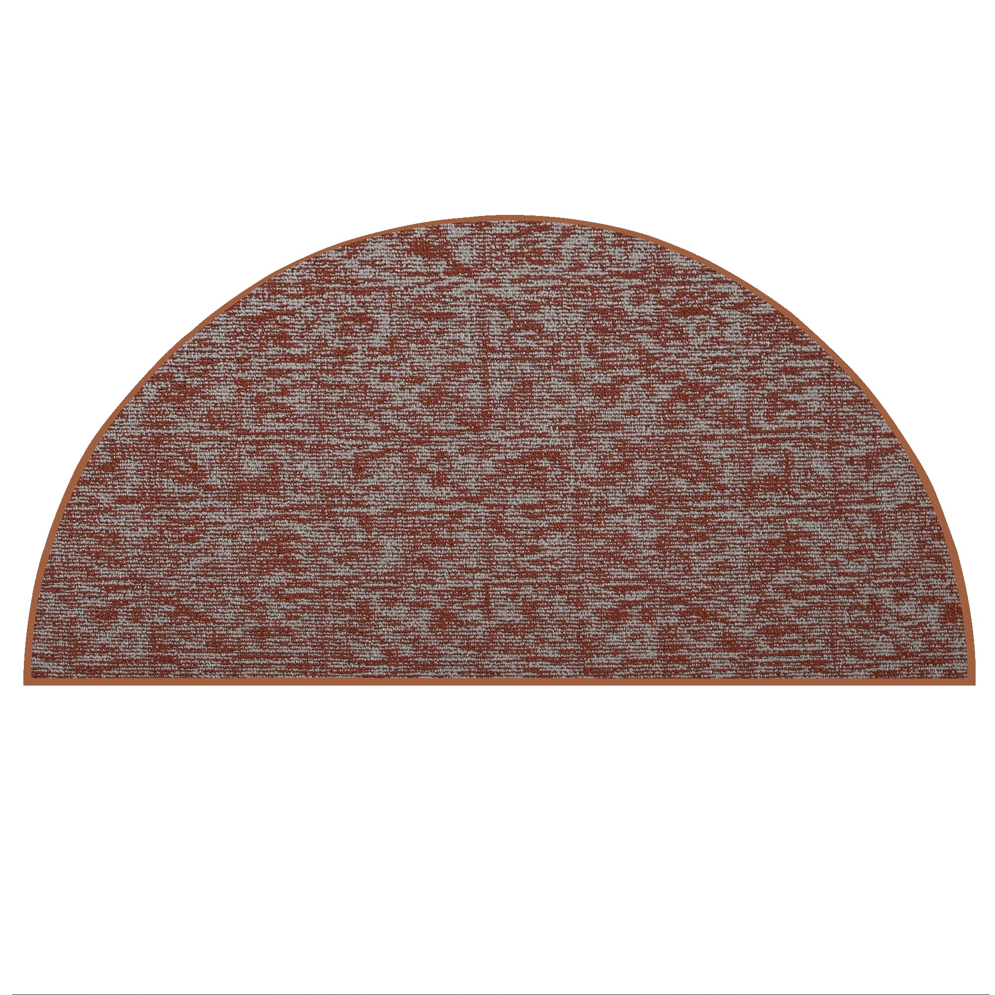 Furnish My Place Indoor Floor Rug - 42" x 84" Half Round, Rust ...
