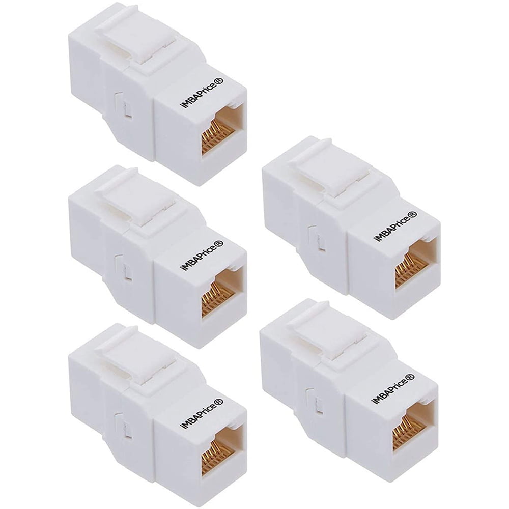 iMBAPrice Unvieral RJ45 Keystone Jack Inline Coupler for Cat6 / Cat5e ...