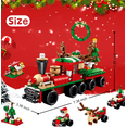 LivPrime Christmas Train Building Block Set - 270 pcs, 6-in-1 Holiday ...