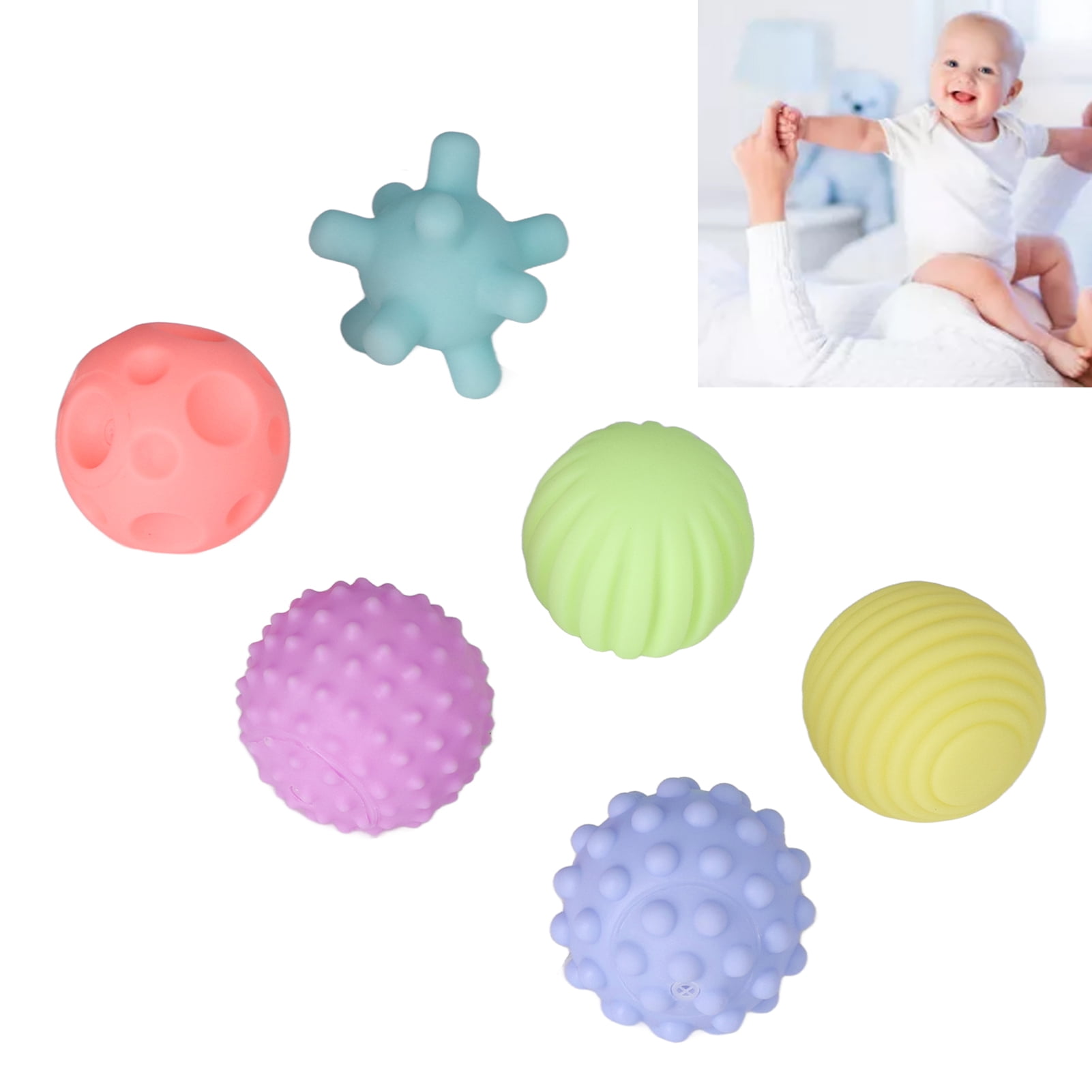 Click here for Ccdes Textured Sensory Ball  6pcs Baby Textured Ba... prices
