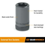 Gearwrench 80672 1/2 Drive E22 External Torx Socket - Walmart.com