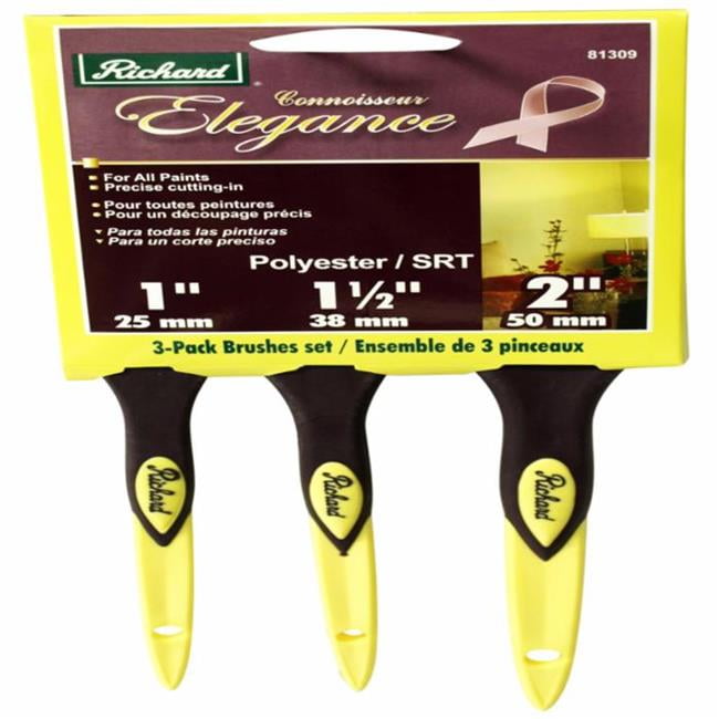 A Richard Tools 81309 3 Piece Elegance Brush Set - 1.5 & 2 in ...