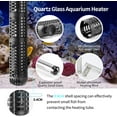 Aquarium Heater,100W Fish Tank Heater,Fully Submersible Portable ...