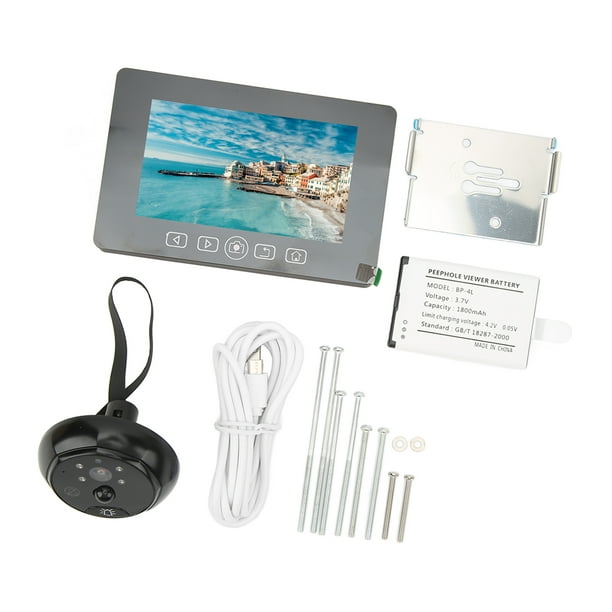 Touch Screen Doorbell,4.3in Video Door Viewer LCD Screen Doorbell ...