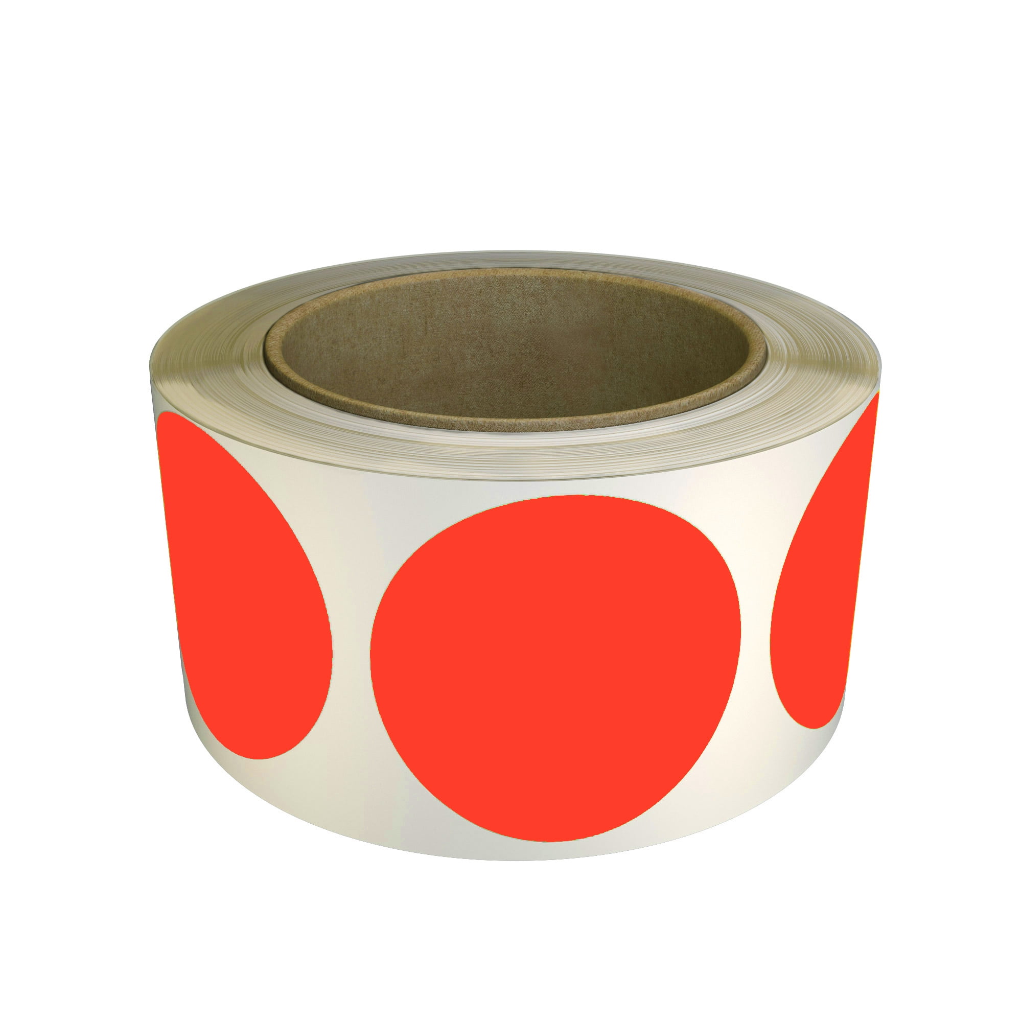 Royal Green Label Stickers Rolls 76mm - Permanent Adhesive Neon Red ...
