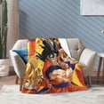 Dragon Ball Throw Blanket Kids Plush Blanket Ultra-Soft Micro Flannel ...