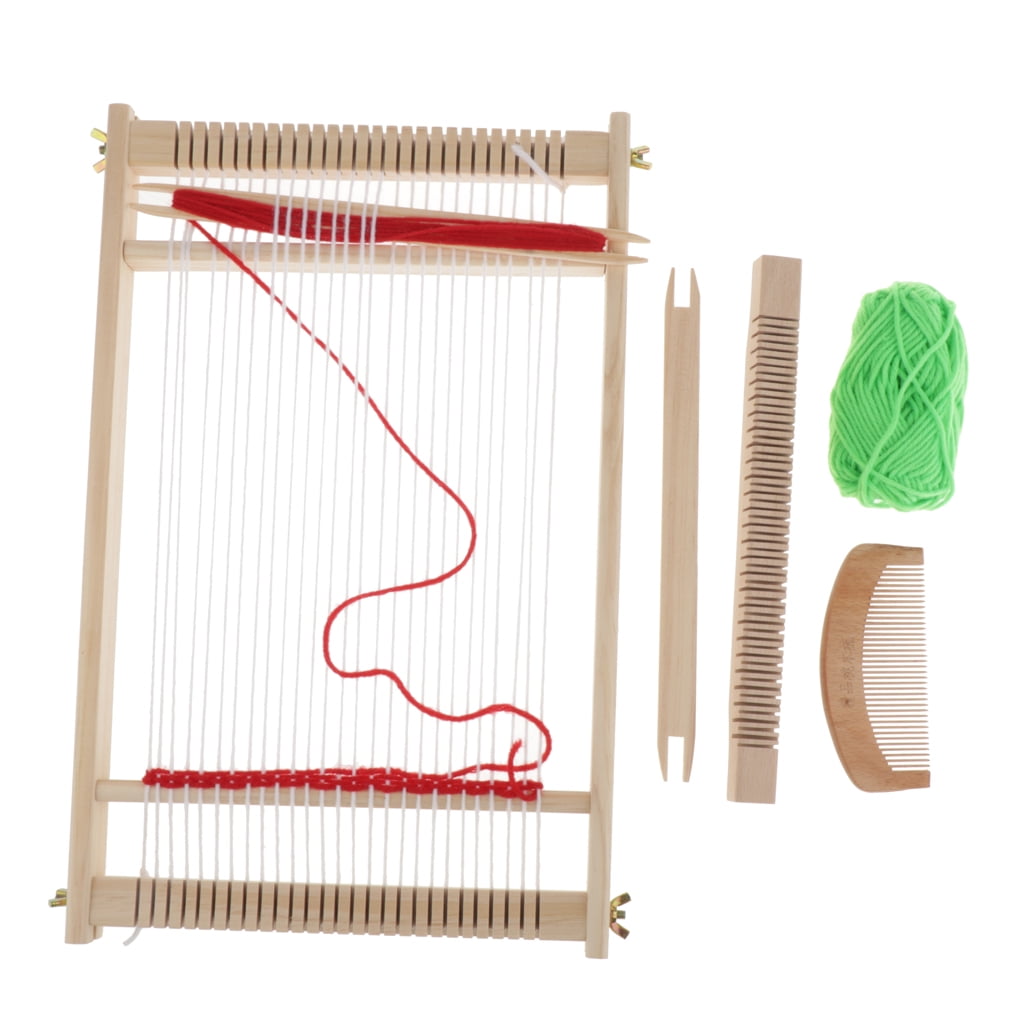 Wooden Weaving Loom Develops Creativity and Motor Skills 39x25cm ...