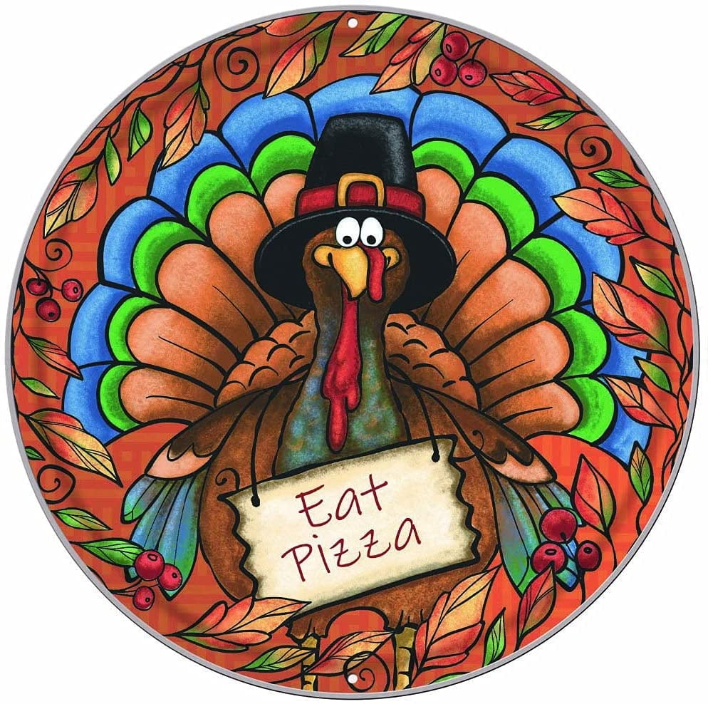 Round Thanksgiving Sign, Turkey Sign, Humorous Thanksgiving Sign ...