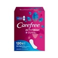 Carefree Acti-Fresh Pantiliners, Regular, Unscented, 120 Ct, Thin and Absorbent - Walmart.com