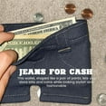Cute Foldable Denim Purse & Mini Wallet - Slim Bifold Card Holder for ...
