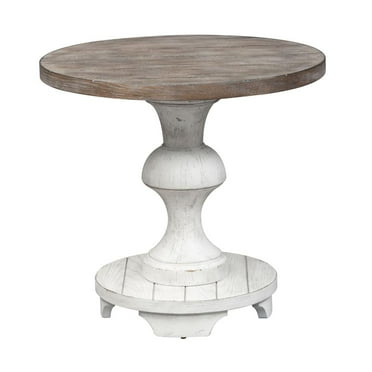 Magnolia Manor European Design White End Table for Wood Living Room ...