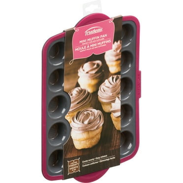 Trudeau Maison Structure Pro Muffin Pan Fuchsia/Gray-12 Cavity 16.5"X11 ...
