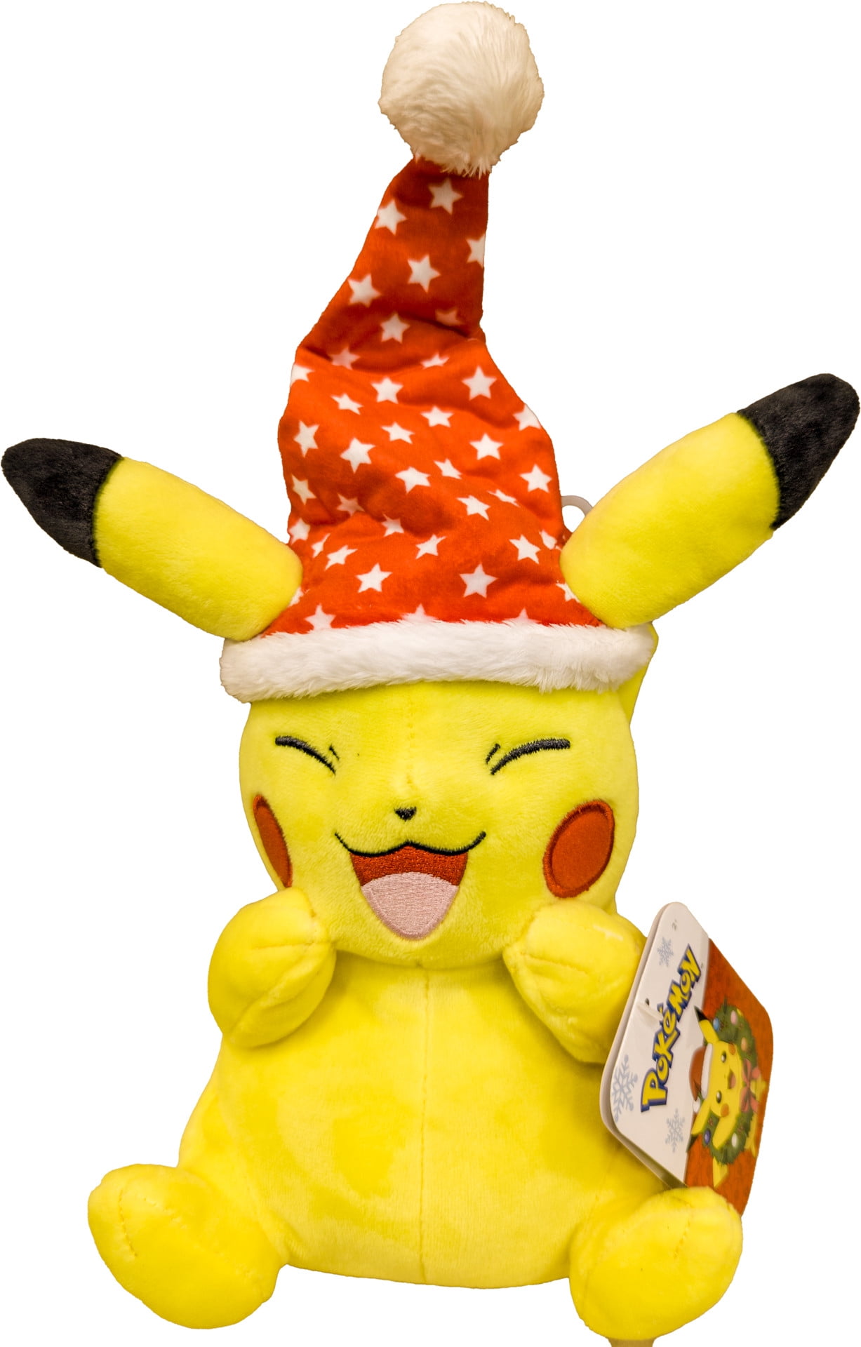 Pokemon Plush Seasonal Christmas 8" Assortment - Pikachu With Red ...