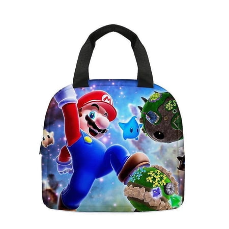Super Mario Lunch Bag Cooler Tote Portable Insulated Box Student ...
