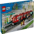 LEGO City Downtown Streetcar and Station Vehicle Toy Playset, Gift for ...