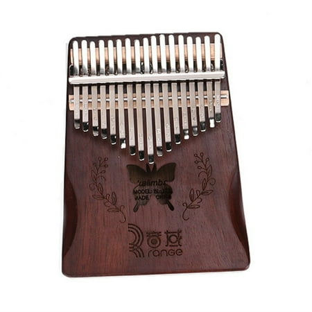 Redcolurful 17 Keys Kalimba Solid Wood Butterflies-shaped Resonance Box ...