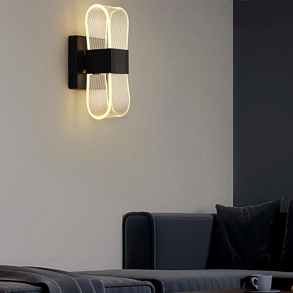 Modern LED Acrylic Wall Sconce Dimmable Wall Lamp for Bedroom Corridor ...