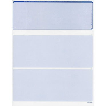 Free Shipping! EZ Checks High Security Blank Hologram Laser Checks Blue ...