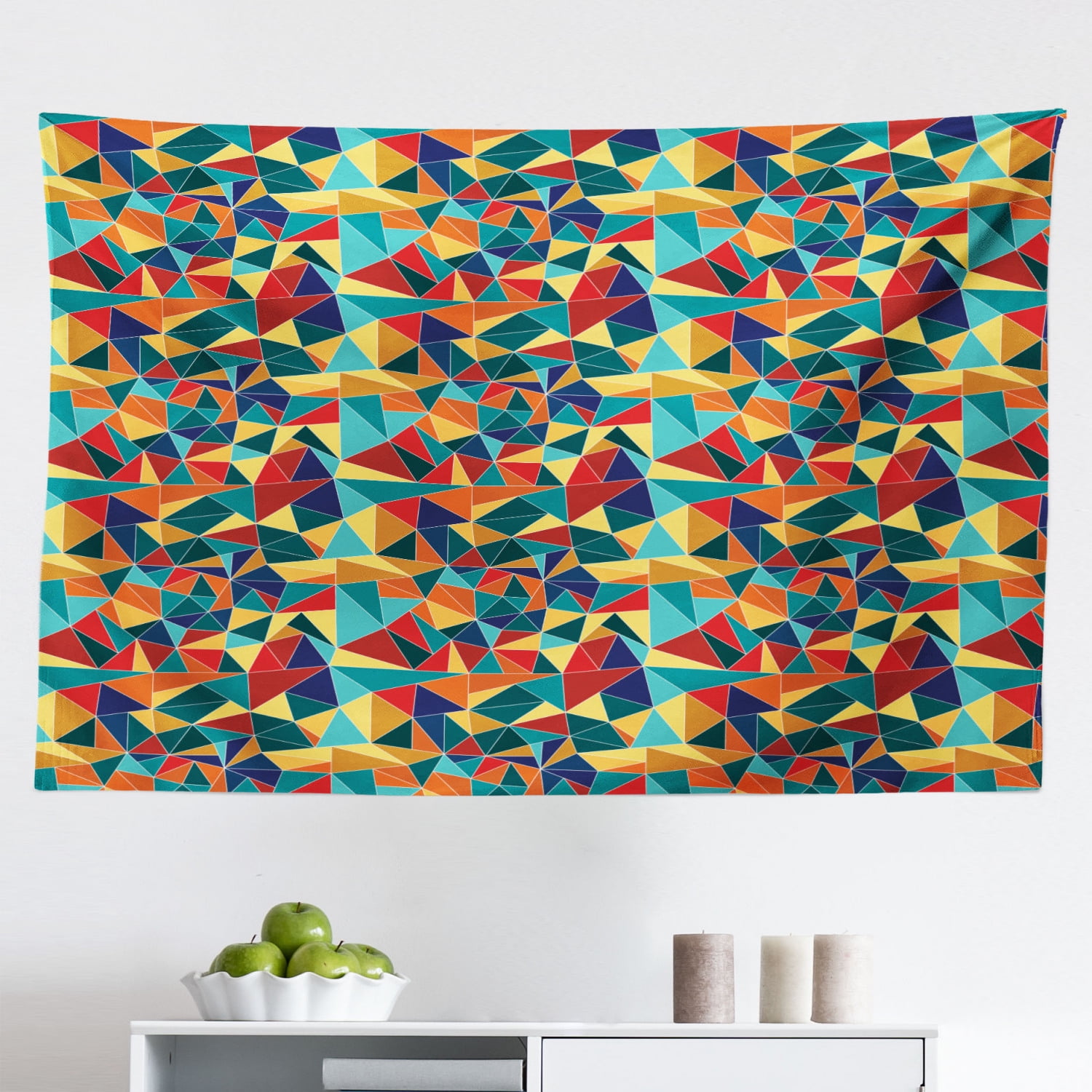 Crazy Colors Tapestry, Tropical Flowers Heart of The Jungle Natural ...