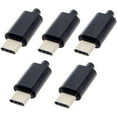TRAHOO-5 Pack USB C DIY Connector USB 3.1 Type C 24Pin Male Plug Port ...